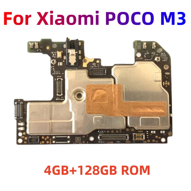 Motherboard for Xiaomi Poco M3, Unlocked Logic Circuits Board, Global ...