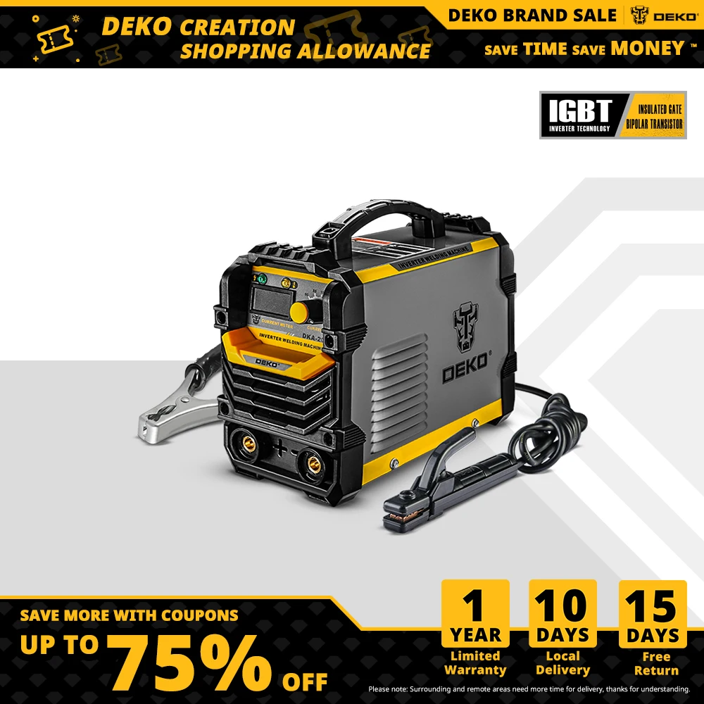 Deko Dka Series Dc Inverter Arc Welder 220v Igbt Mma Welding Machine ...