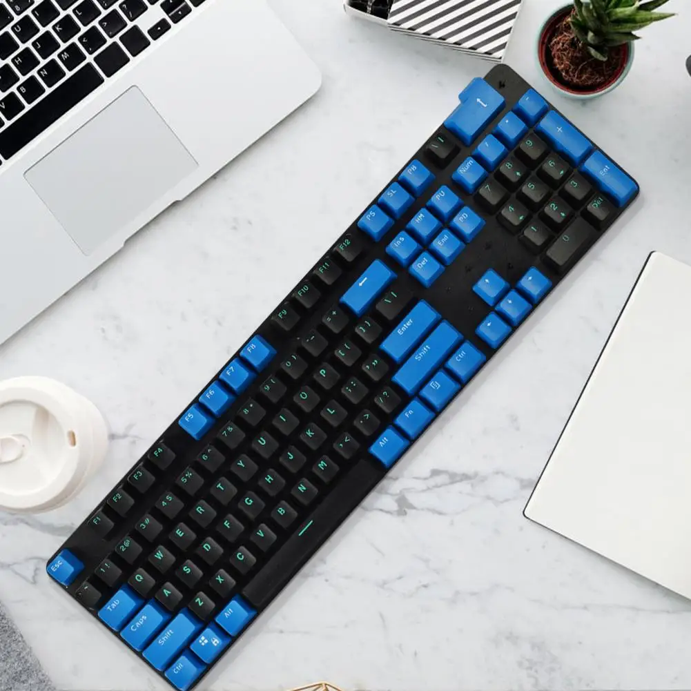 104Pcs-Keyboard-Keycaps-Ergonomic-Design-Bright-Color-Fade-Resistant ...