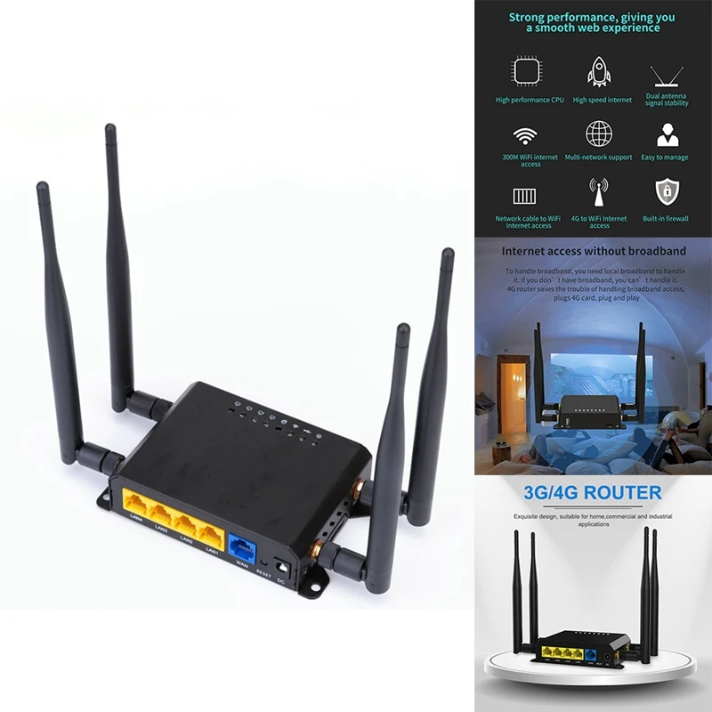 Wifi-Router-4G-3G-Modem-300Mbps-Access-Point-Openwrt-12V-GSM-LTE-USB ...