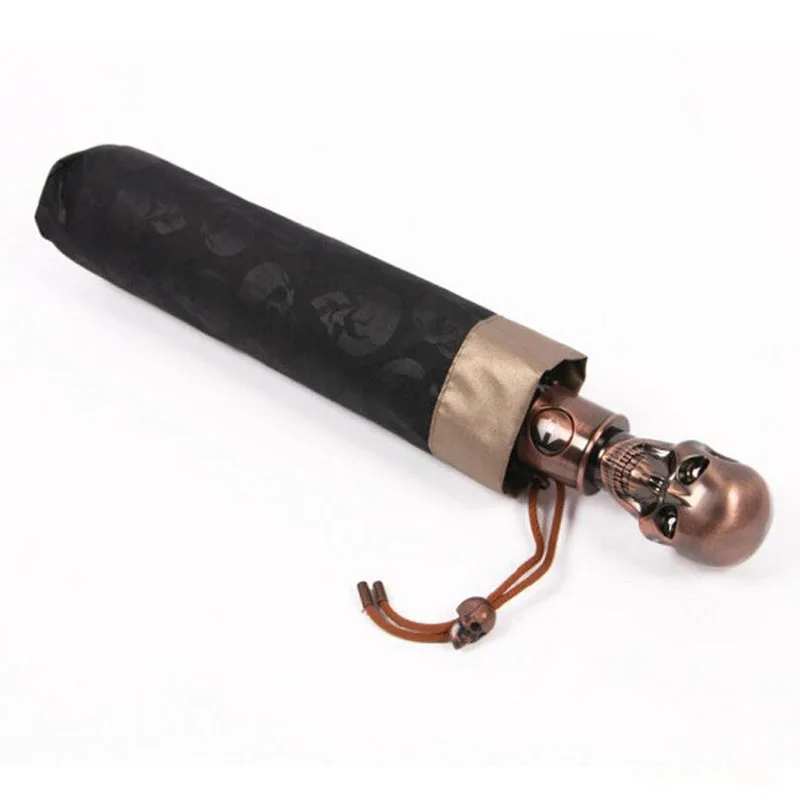 Creative-Devil-Skull-Handle-Women-s-Umbrella-Men-Fully-automaticlly ...