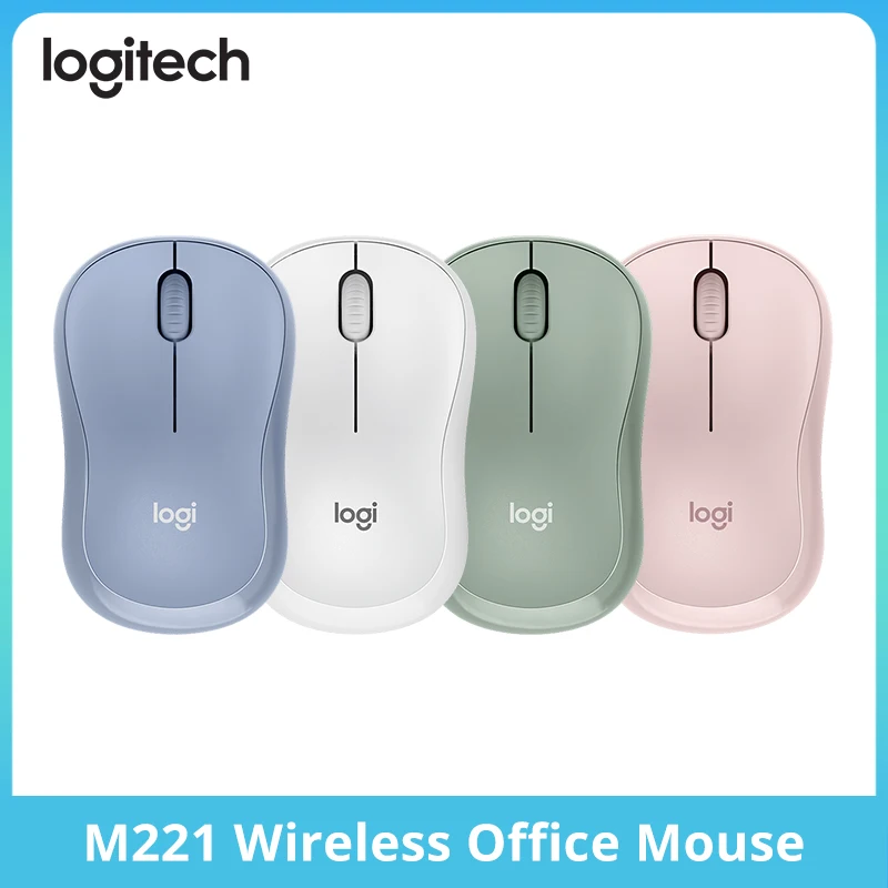 Original-Logitech-M221-Noiseless-2-4ghz-Wireless-Mute-Silent-Computer-Mice-Pc-Bluetooth ...