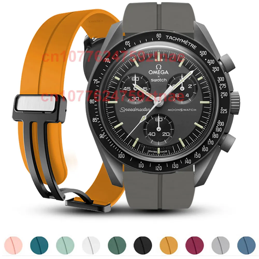 Magnetic-Buckle-Watch-Band-For-OMEGA-SWATCH-Watch-Strap-Replace ...