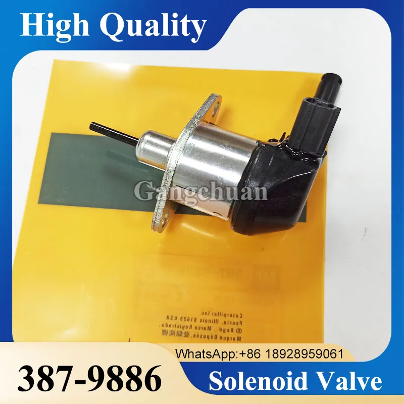 12V-Stop-Solenoid-Valve-387-9886-3879886-1G772-60012-for-caterpillar ...