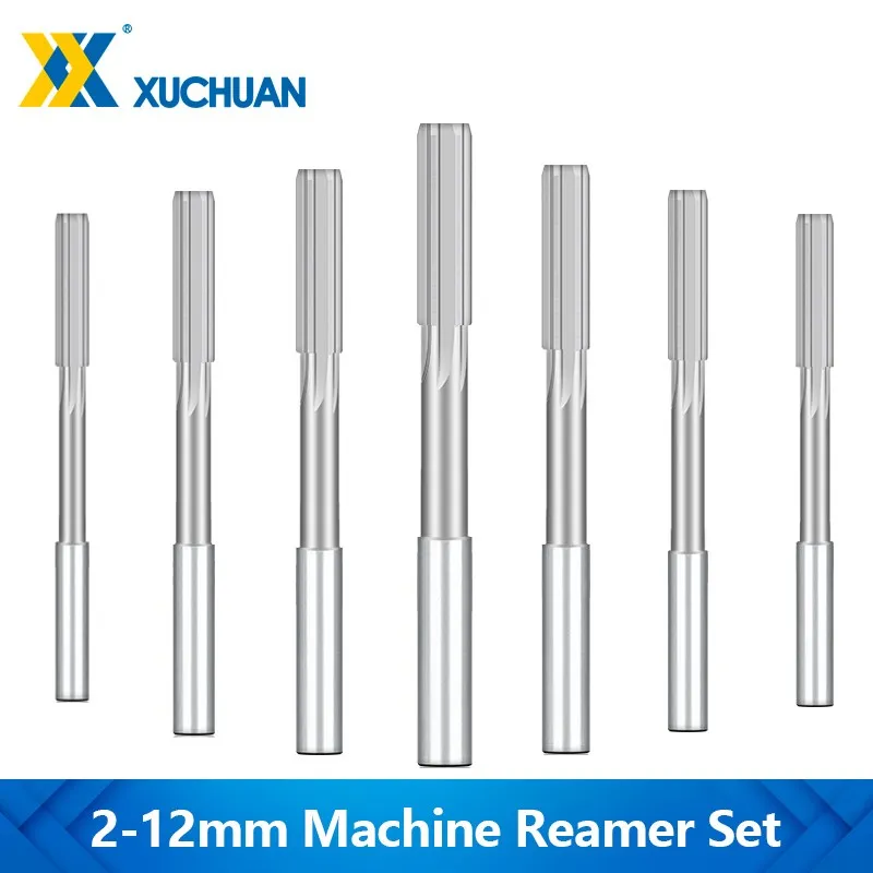 2-12mm-Machine-Reamer-Set-H7-HSS-Straight-Shank-Milling-Chucking-Reamer ...