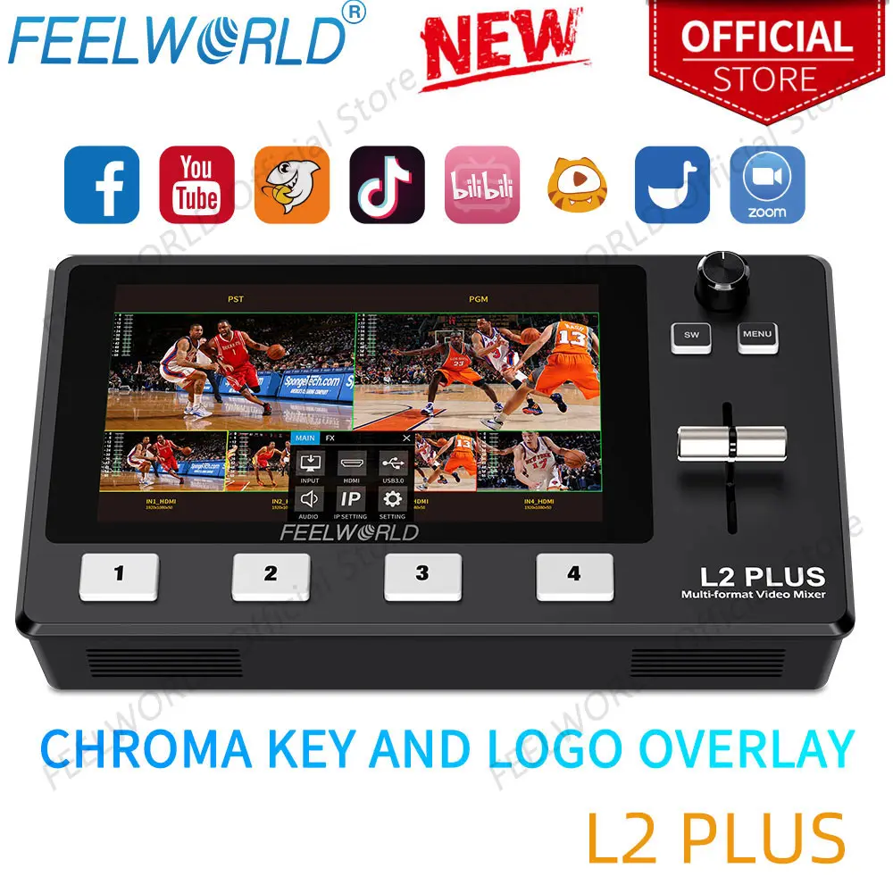L2 Plus Feelworld | Video Switchers | L2 Switcher | Chroma Key | Photo Studio Kits - L2 5.5 ...