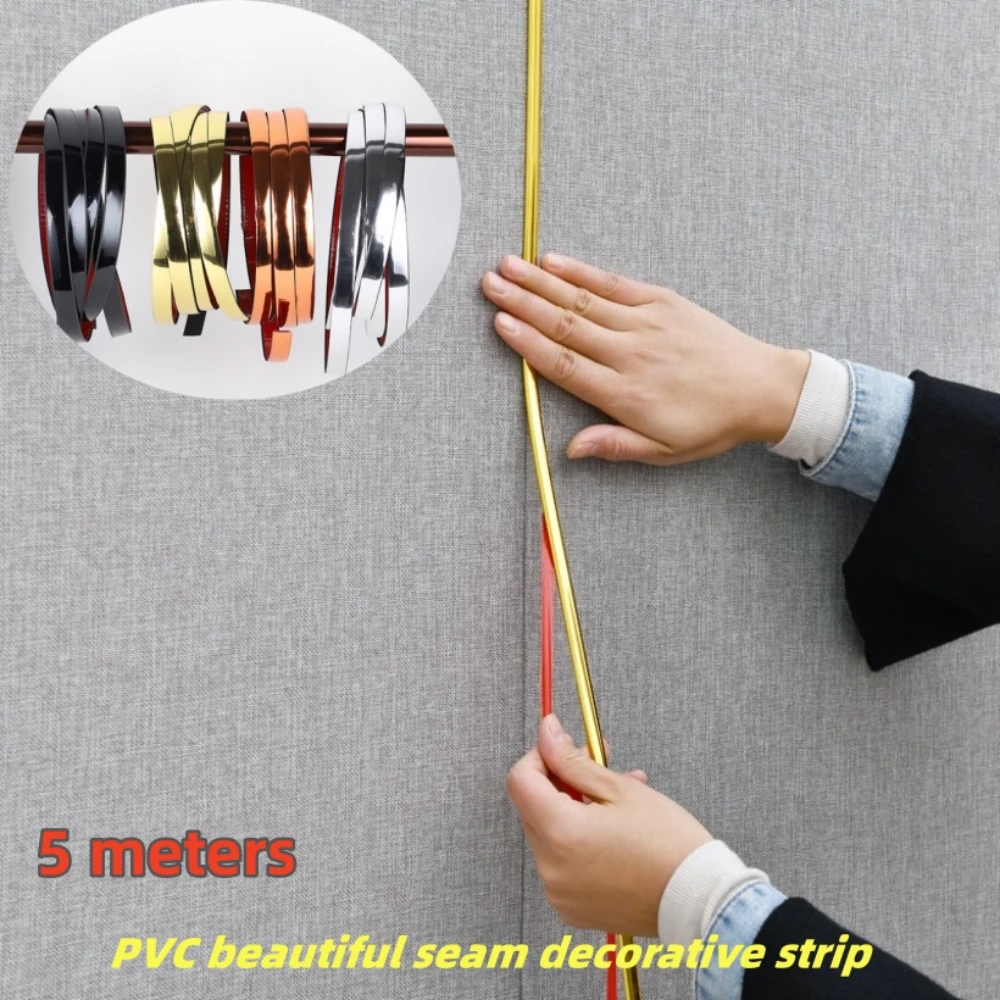 5M-PVC-Self-adhesive-Waterproof-Gold-Tape-Ceiling-Background-Wall ...