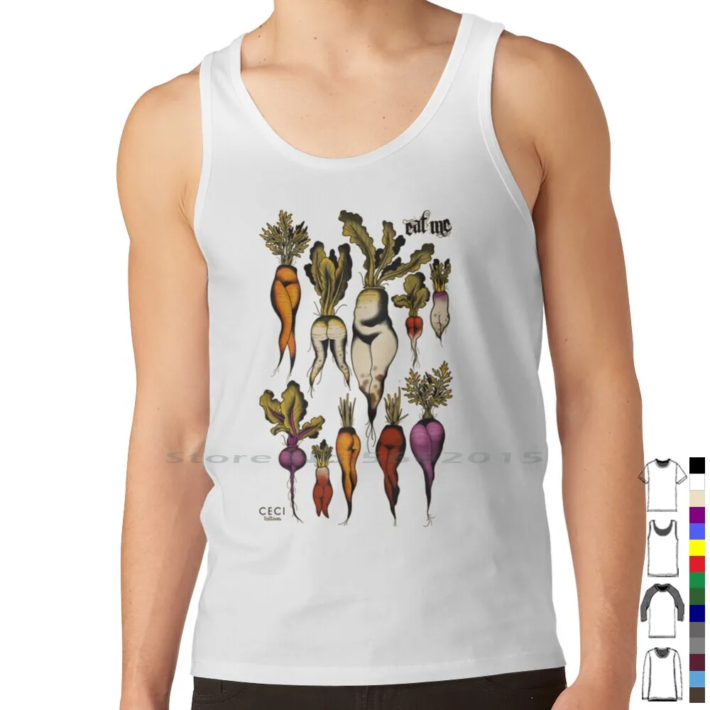 Don-t-Forget-Your-Tank-Top-Pure-Cotton-Vest-Sexy-Carrots-Daikon-Cute ...