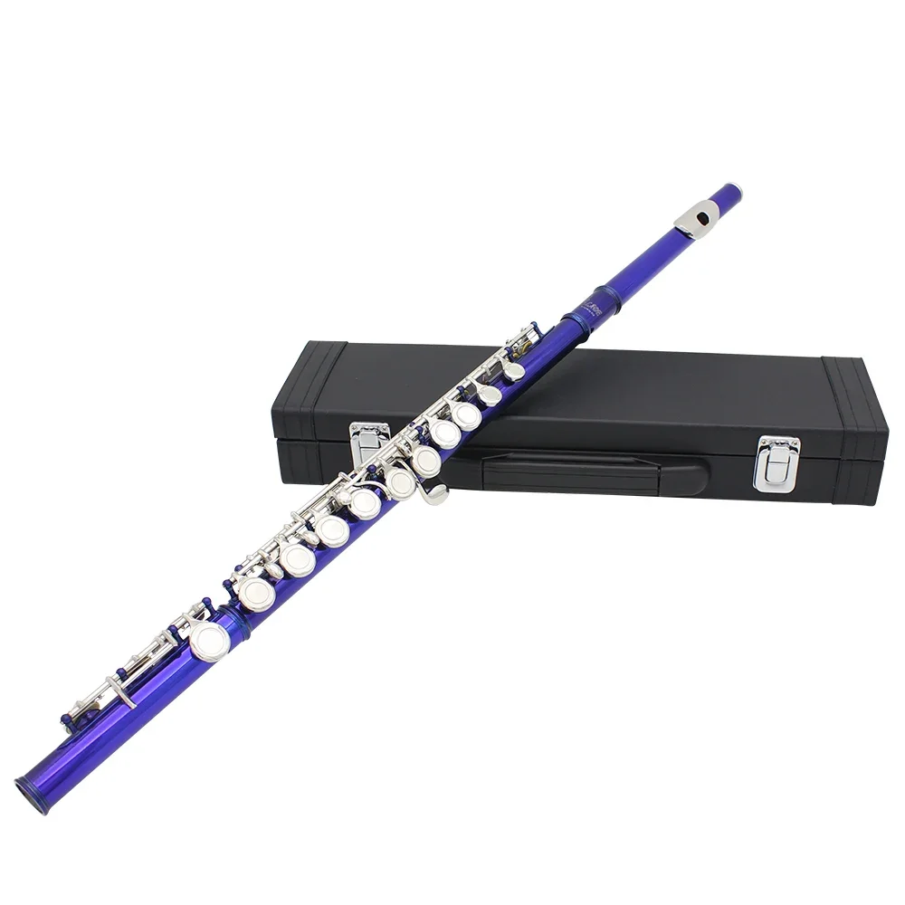 SLADE-16-Holes-C-Tone-Flute-With-E-Key-Closed-Key-Cupronickel-Tube ...