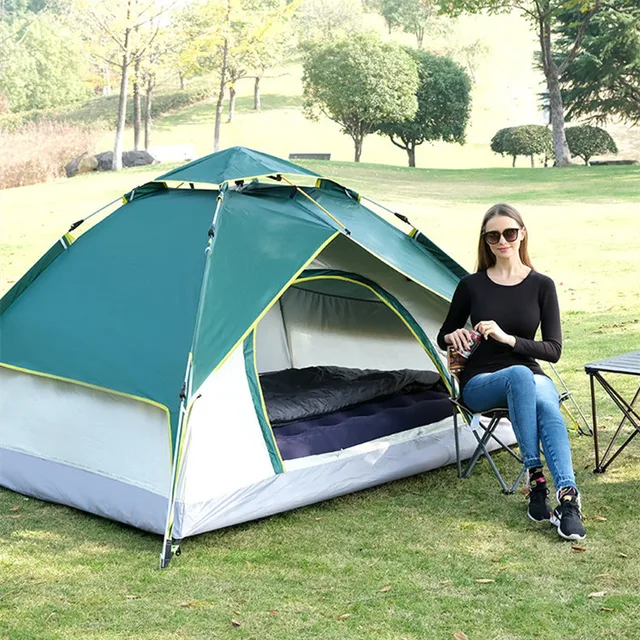 Automatic Tent 3-4 Person Camping Tent,Easy Instant Setup Protable ...