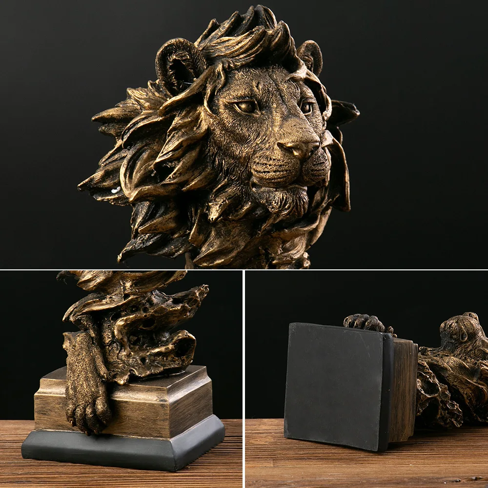 Lion Head Sculpture