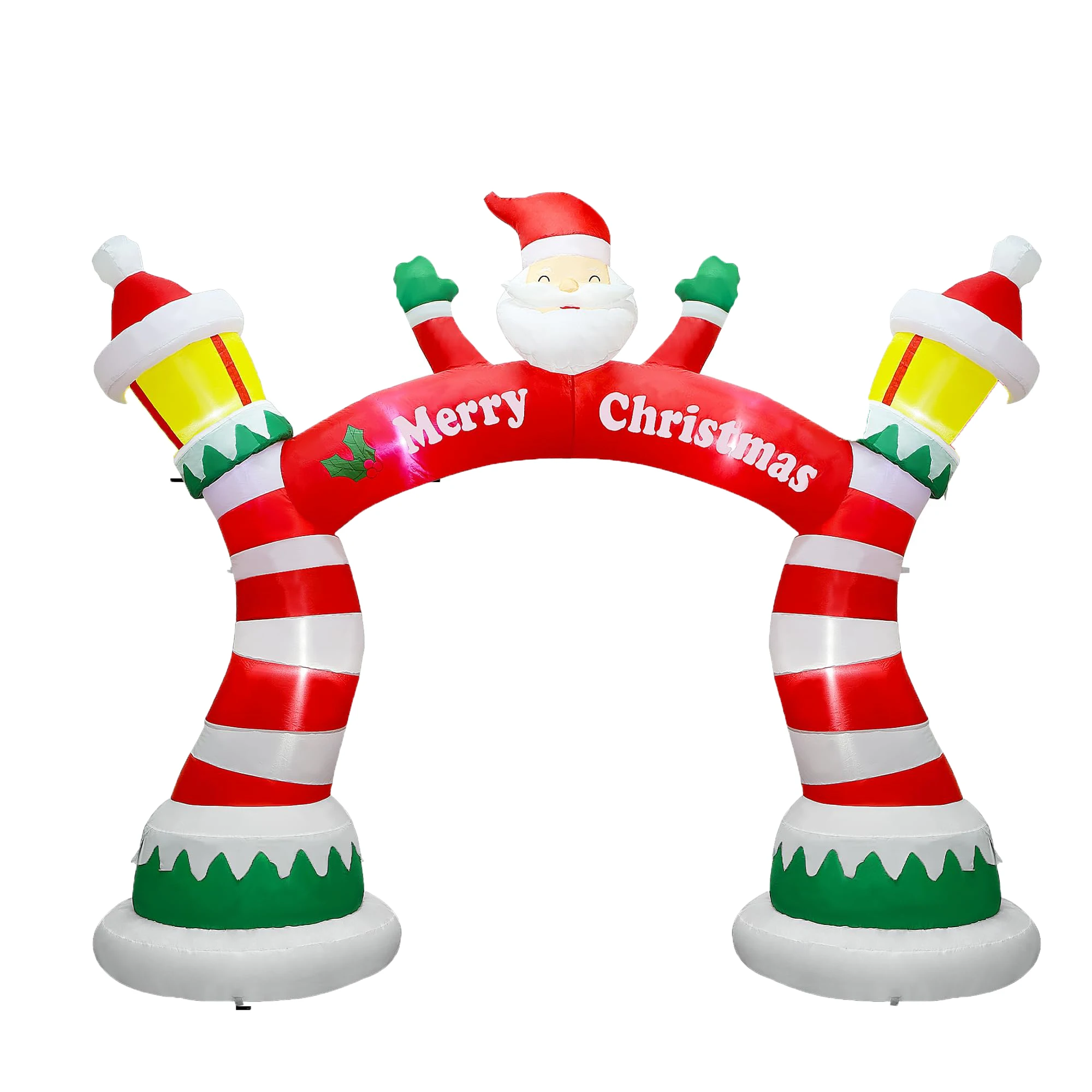 Holiday-Blow-Up-Decor-Lighted-Inflatable-Christmas-Santa-Archway-with ...