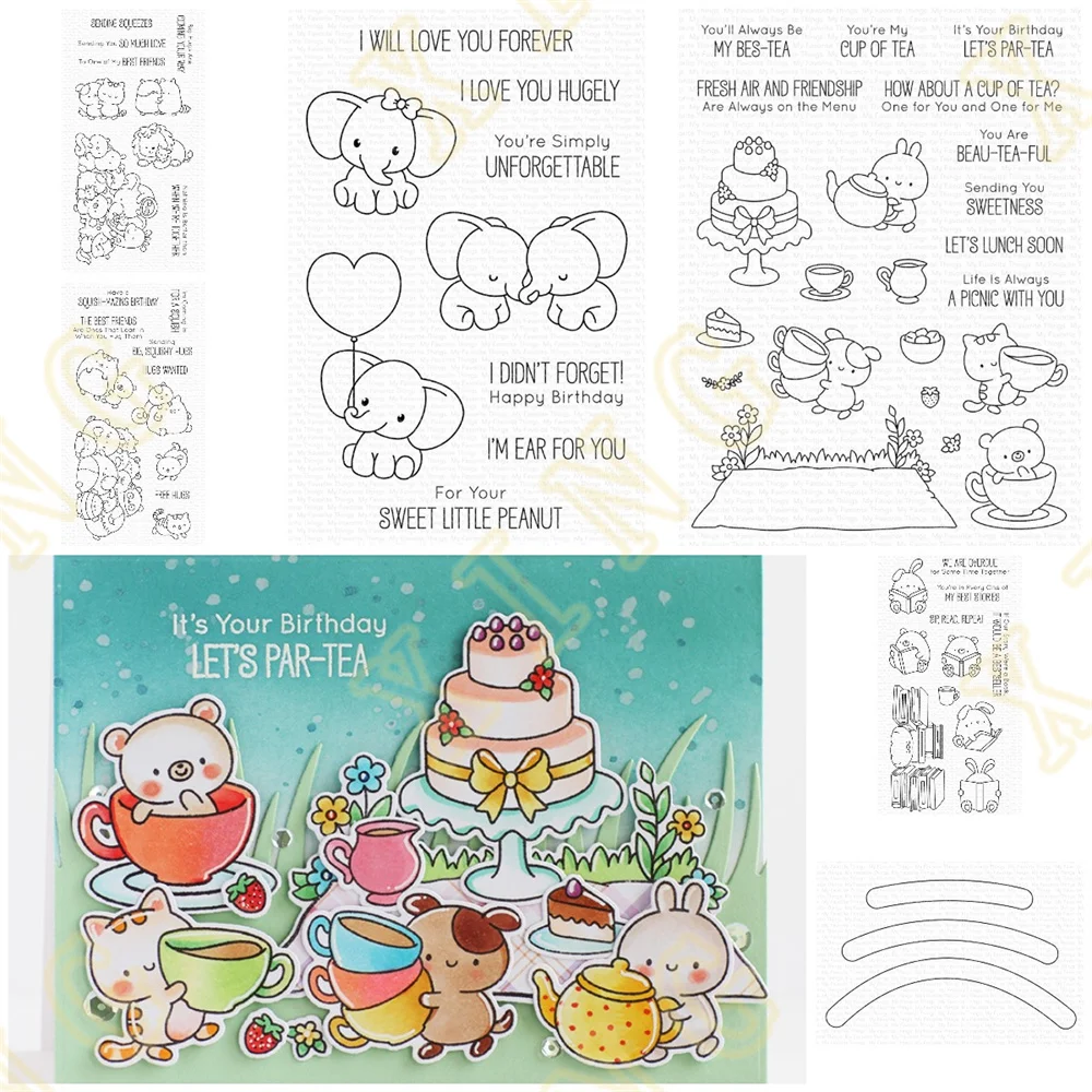 2024-New-Arrival-Sweet-Little-Peanut-Squishy-Hugs-Clear-Stamps-and ...