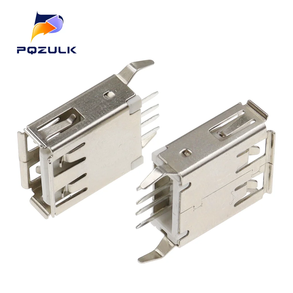 10PCS-180-USB-AF-Female-Socket-USB-Connector-Pin-Interfaces-Directly ...