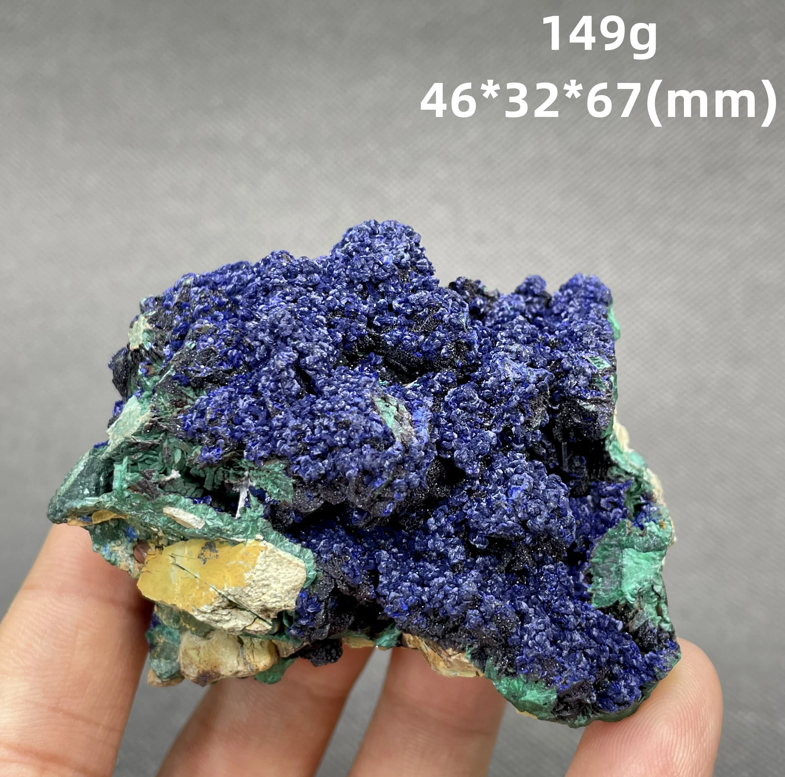 BEST-100-Natural-beautiful-Azurite-and-Malachite-symbiotic-mineral-specimen-crystal-Stones-and ...