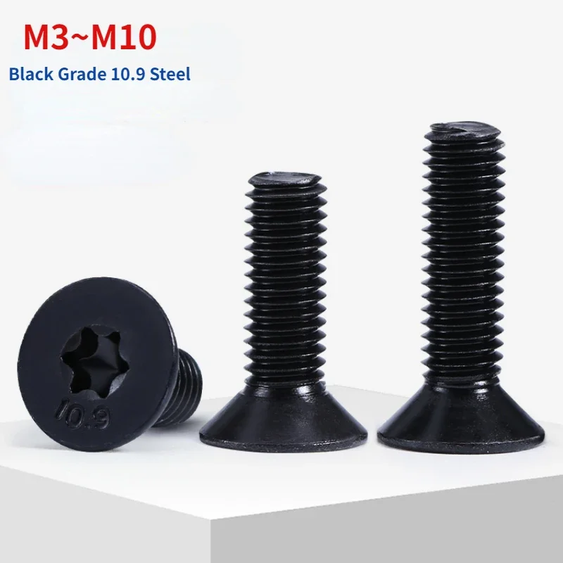 M3 M4 M5 M6 M8 M10 Black Grade 10.9 Steel GB2673 Six Lobe Bolt Six-Lobe ...