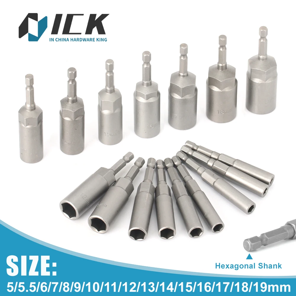 Length-Deepen-Impact-Socket-Adapter-5-19mm-Power-Nut-Driver-Socket-Set ...