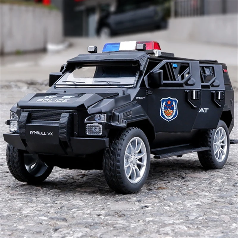 1:24 Alloy Refit American Armored Car Model Diecast Metal Toy Police ...