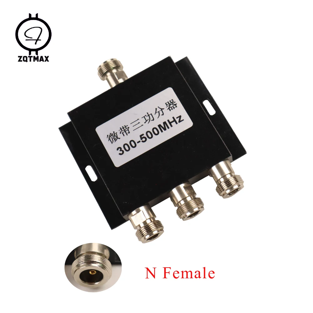 ZQTMAX-Coaxial-1-to-3-Way-Power-Splitter-300-500MHz-Signal-Booster ...