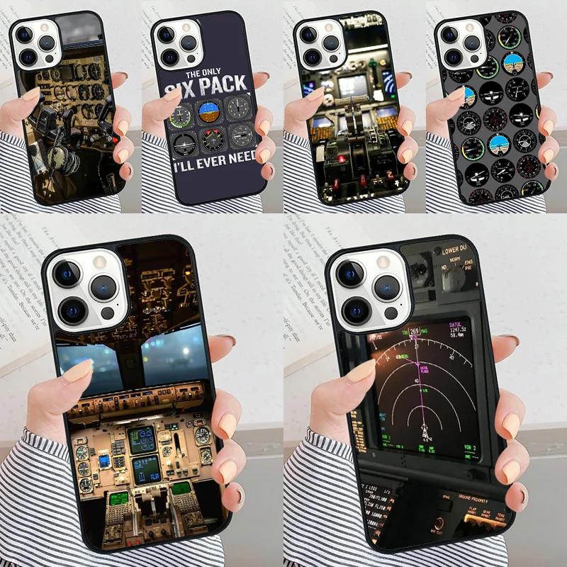 Airplane-Pilot-phone-case-For-iPhone-11-12-13-14-15-Pro-Max-Back-Cover ...