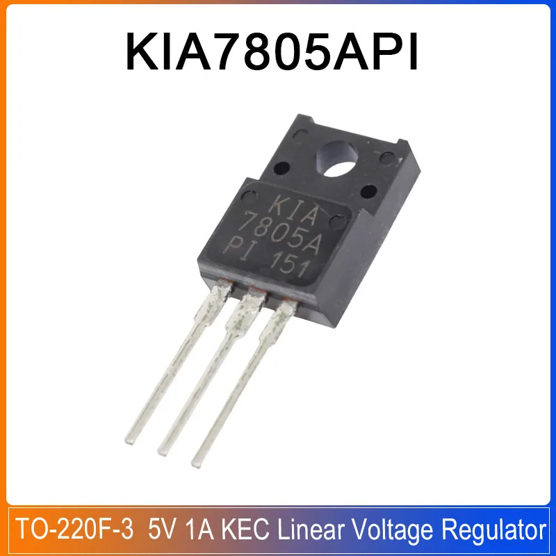 10PCS KIA7805A TO-220F-3 KIA7805 KIA 7805A KIA7805API KIA7805API-U/PF ...