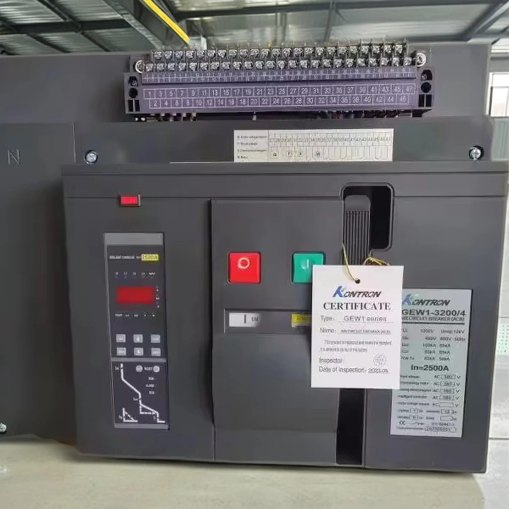 Kontron-4-Pole-Industrial-Intelligent-Air-Circuit-Breaker-Black-CE ...