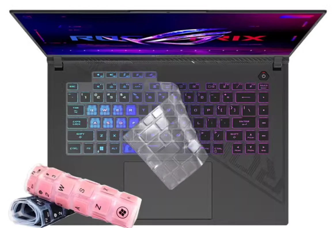 Silicone Laptop Keyboard Cover Skin For ASUS ROG Strix G16 2024 G614JIR ...