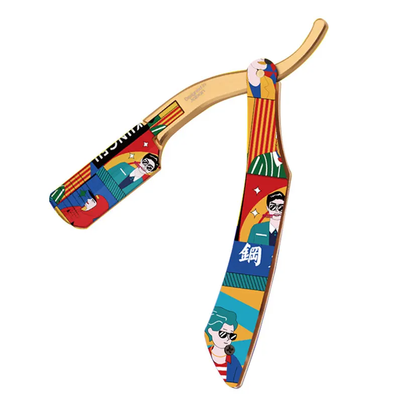 Straight Razor Bright Silver Polish Men's Straight Shaving Razor ...