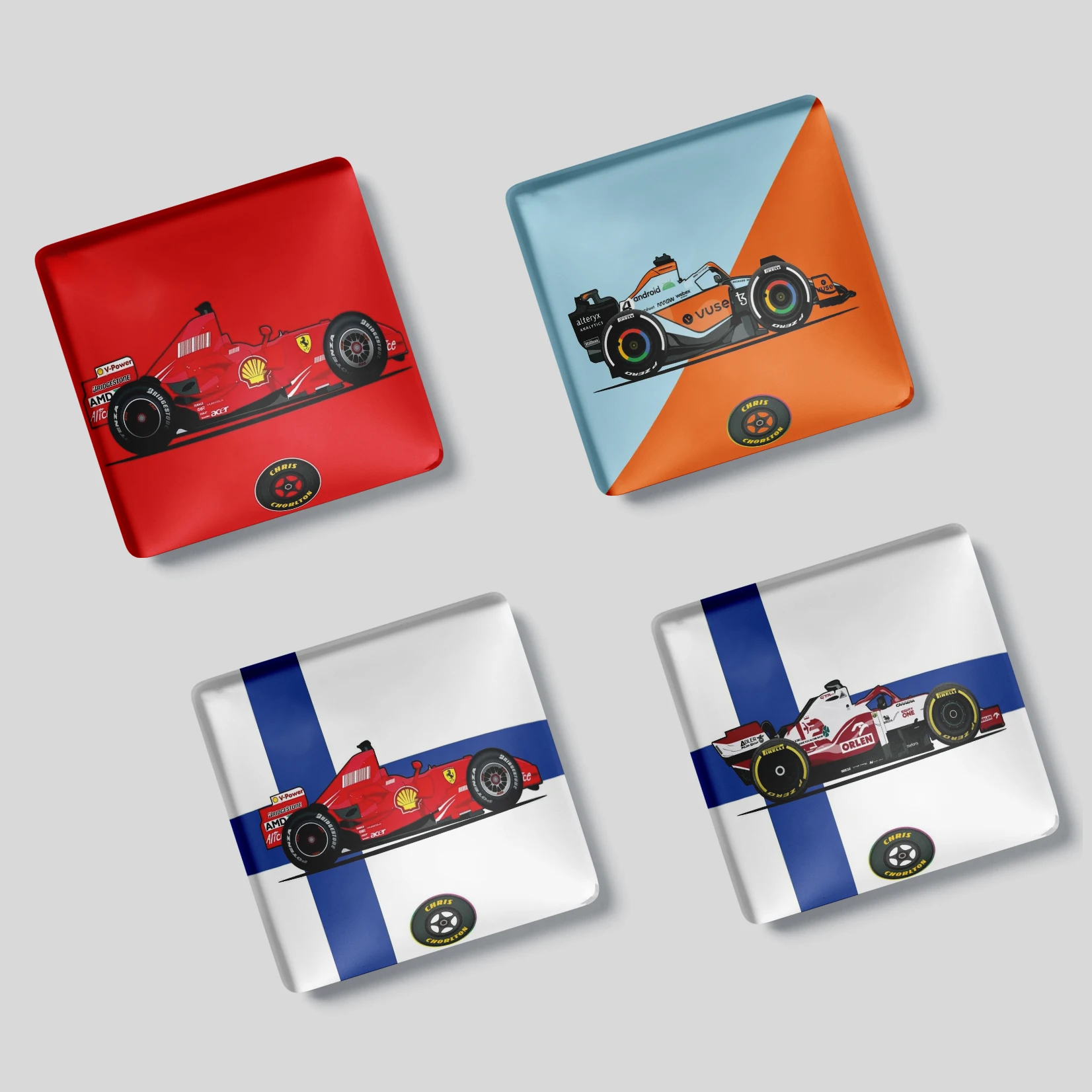 F1-Racing-Formula-Car-Home-Decor-Funny-Art-3D-Acrylic-Magnet-For-Fridge ...