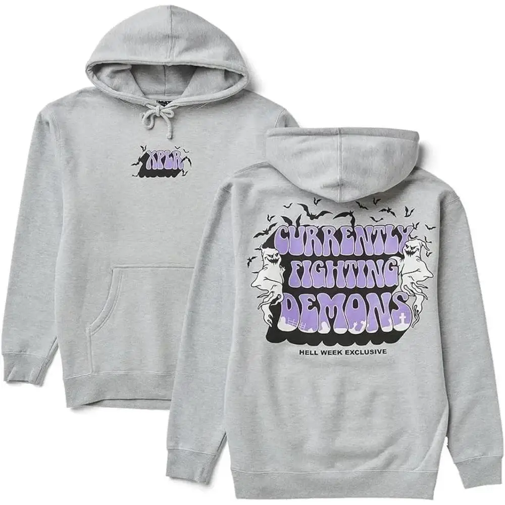 XPLR Sam And Colby Hell Week Fighting Demons HW Halloween Merch Hoodies ...
