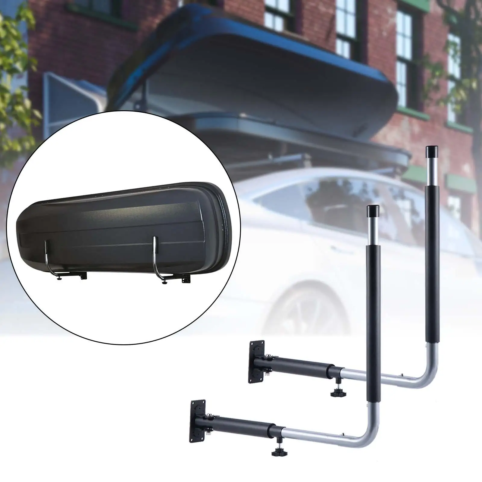 Folding Car Roof Box Wall Mount Rack Cargo Stand Support Kayak Storage ...