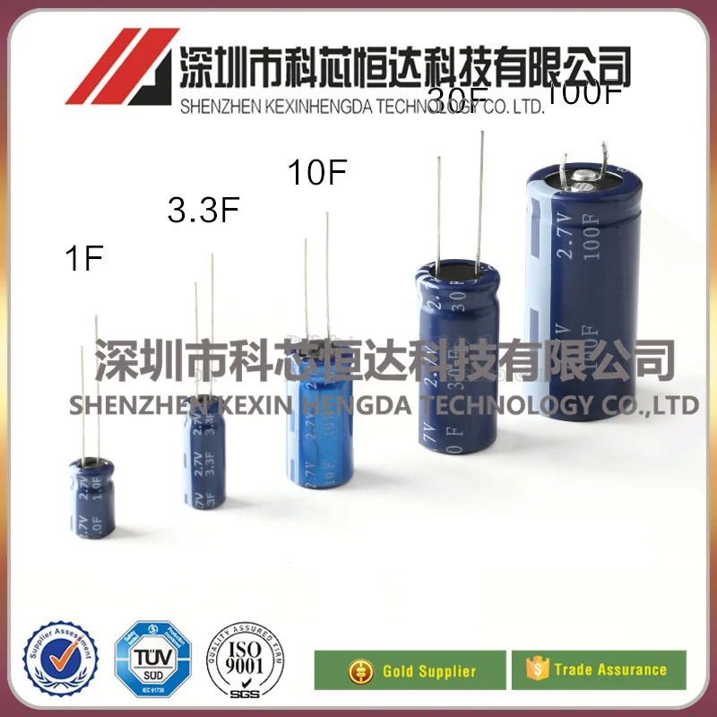 10pcs-Farad-capacitance-2-7V-1F-3-3F-10F-30F-100F-supercapacitor-Brand ...