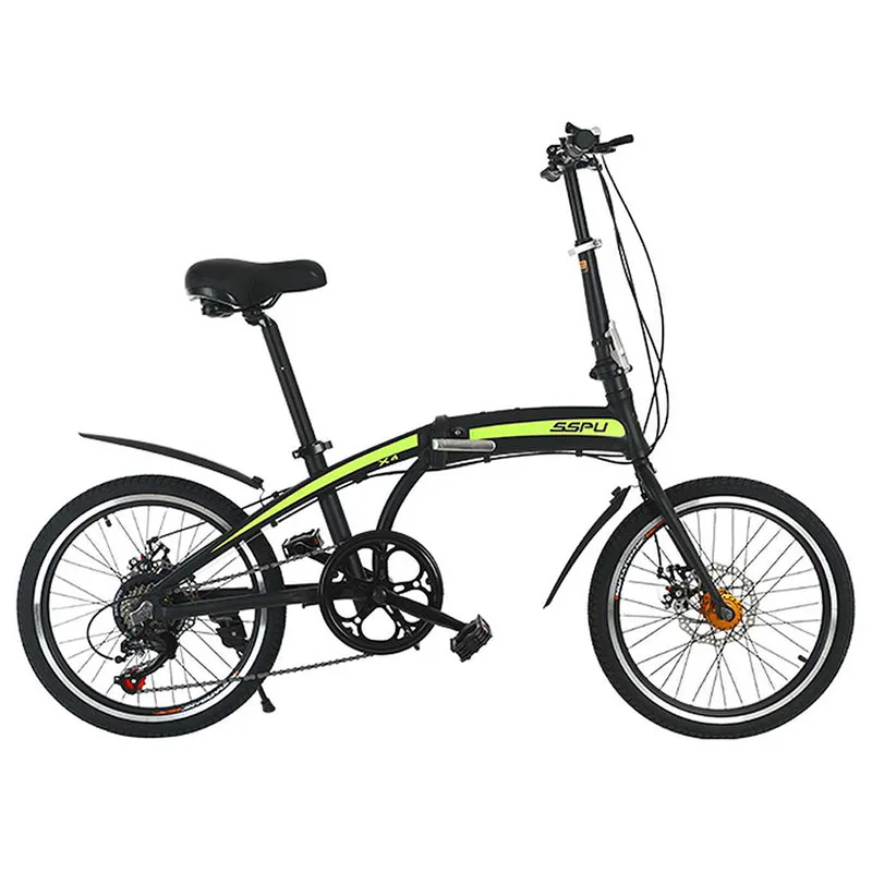 Folding Bicycle Aluminum Alloy Frame 20 7speed Disc brakes Light ...