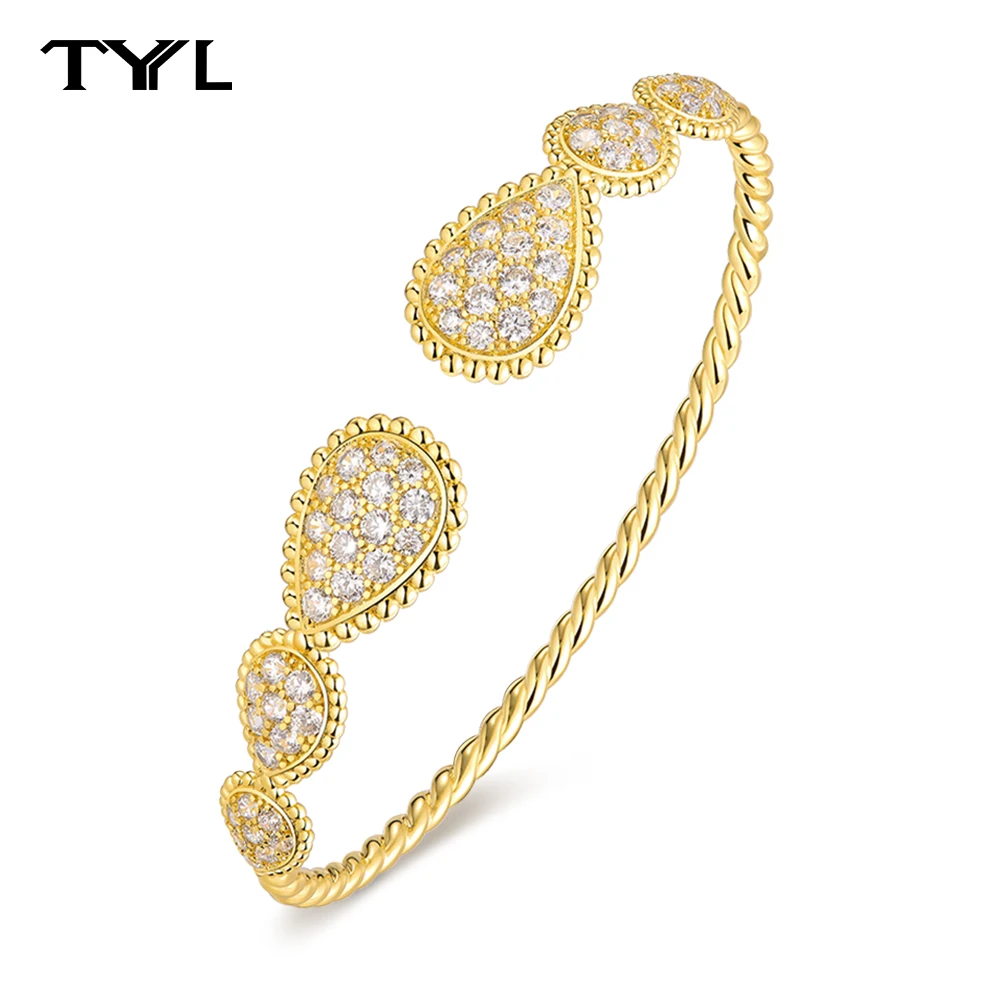 TYYL-New-Design-Brands-Luxury-Jewelry-Ladies-Wavy-Water-Drop-Wristlet ...