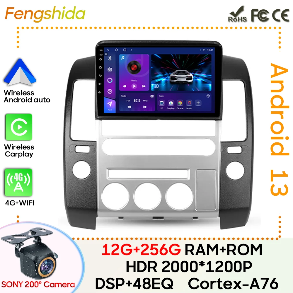 For-Nissan-Pathfinder-R51-2004-2009-Car-Radio-Carplay-Navigation-GPS ...