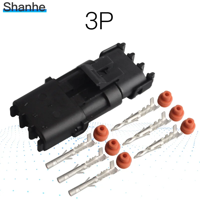 Car Auto 3 Pin Way wire connector 3P auto connector Waterproof ...