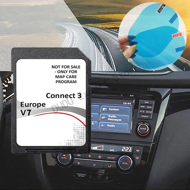 Sluit 3 V7 2022 Sat Nav Kaart Update Sd kaart Juke Qashqai Micra Navara ...