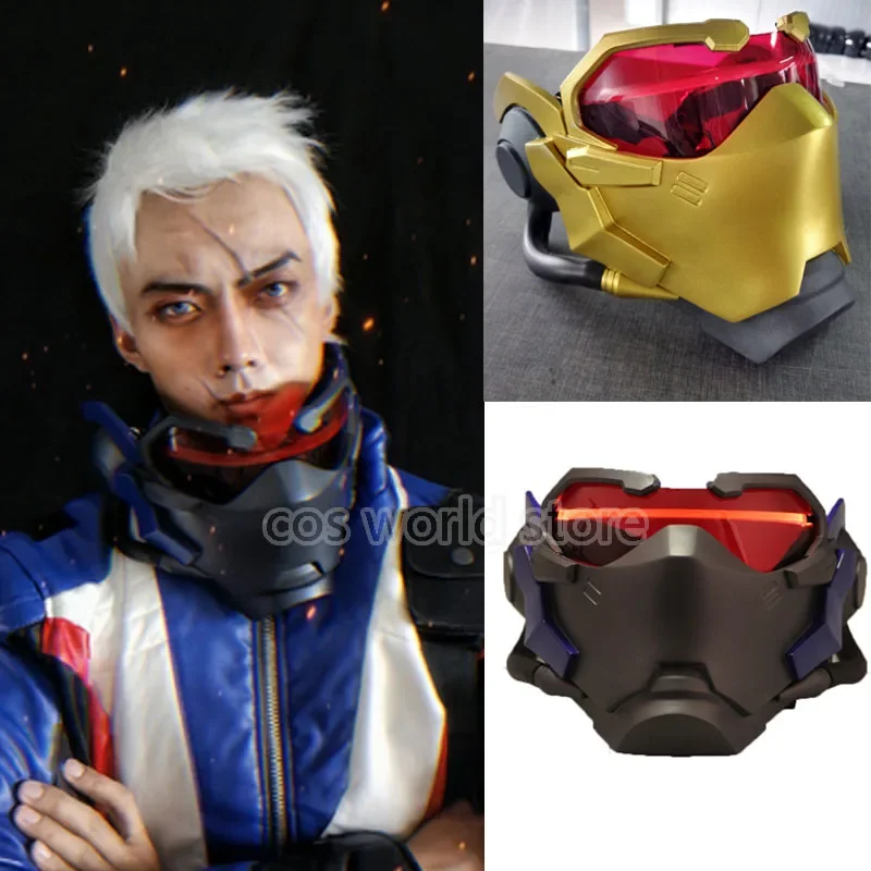Game-OverWatch-Soldier-76-LED-Luminous-Mask-Cyberpunk-Cosplay-Gold ...