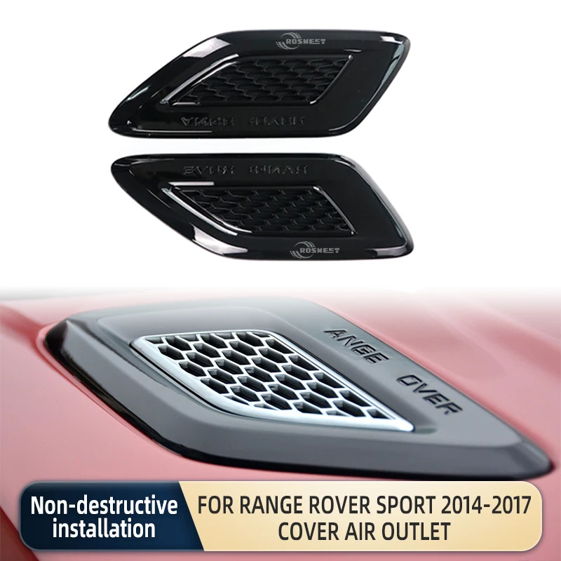 Car Exterior Hood Air Vent Outlet Wing Cover Trim For Range Rover Sport ...