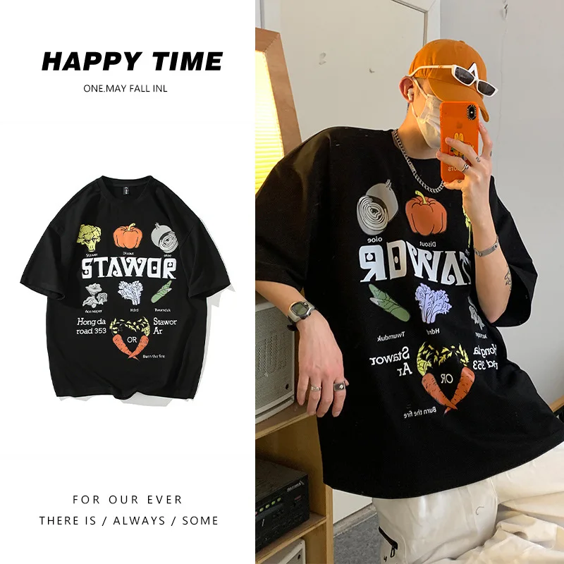 Ropa-Y2k-para-hombre-y-mujer-camisetas-de-moda-coreana-estilo-Retro ...