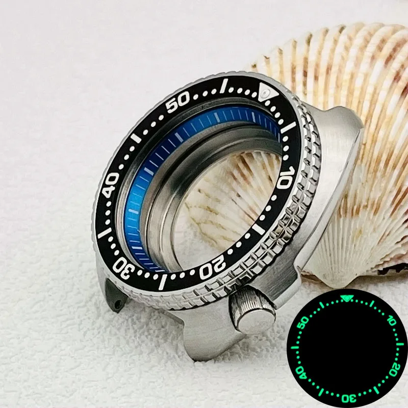 Mod 44mm Turtle Watch Case Captain Willard Case Fit for 7s26 NH34 NH35 ...