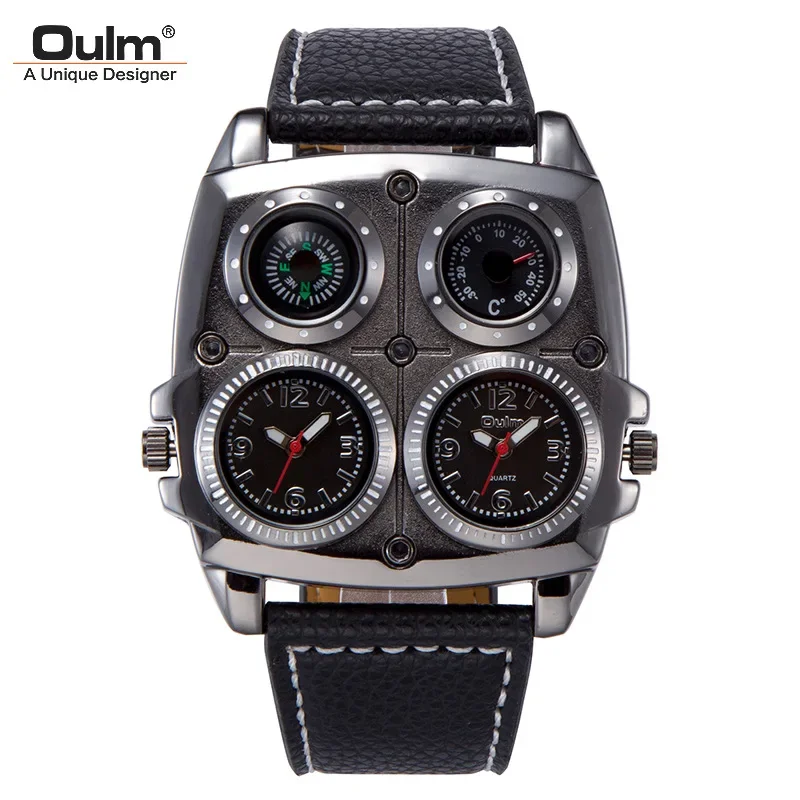 OULM-Brand-New-Style-Watch-Men-Military-Sport-Quartz-Watches-Dual-Time ...