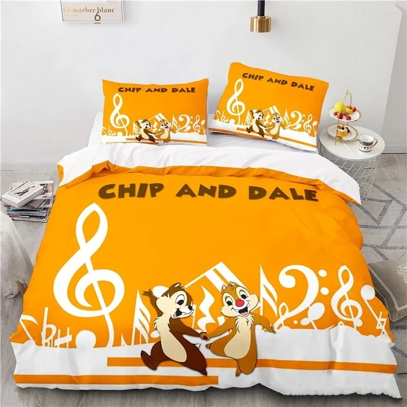 Disney-Cartoon-comforter-sets-Chip-n-Dale-Duvet-Cover-Pillowcase-Family ...