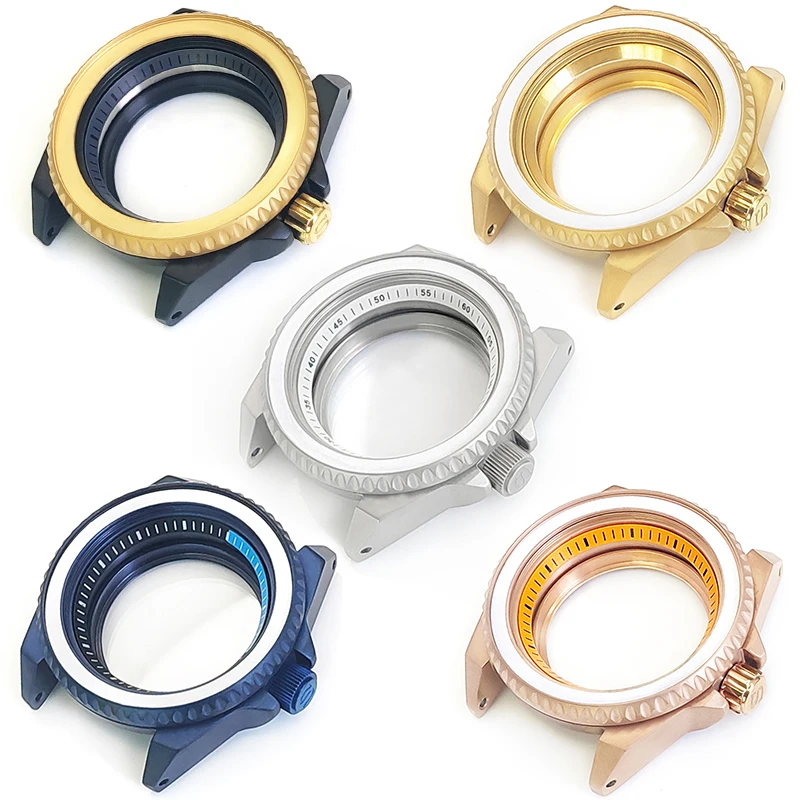 Matte-Stainless-Steel-Samurai-Watch-Case-Set-3-o-clock-For-SKX007-5 ...