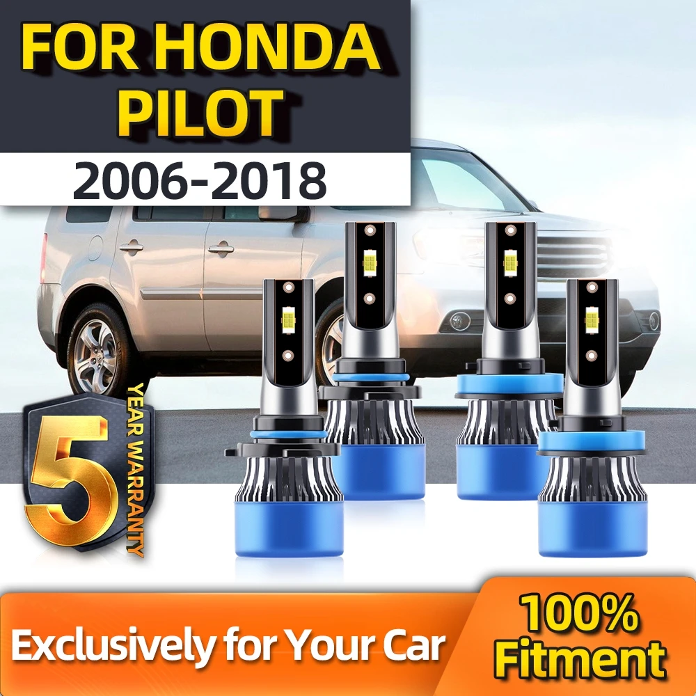 Crossfox-For-Honda-PILOT-Auto-Led-Headlight-Combo-High-Low-9005-H11 ...