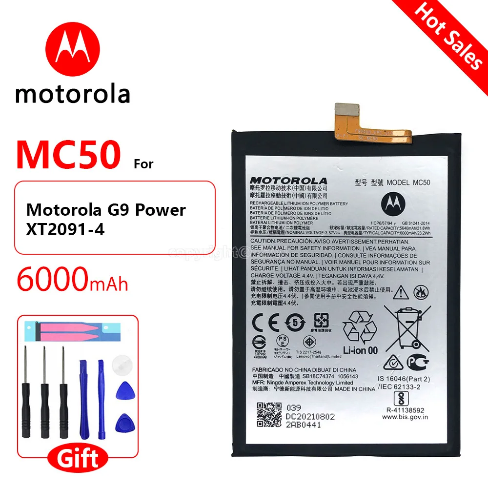 Motorola-bater-a-recargable-MC50-Original-100-G9-XT2091-4-Power-para ...