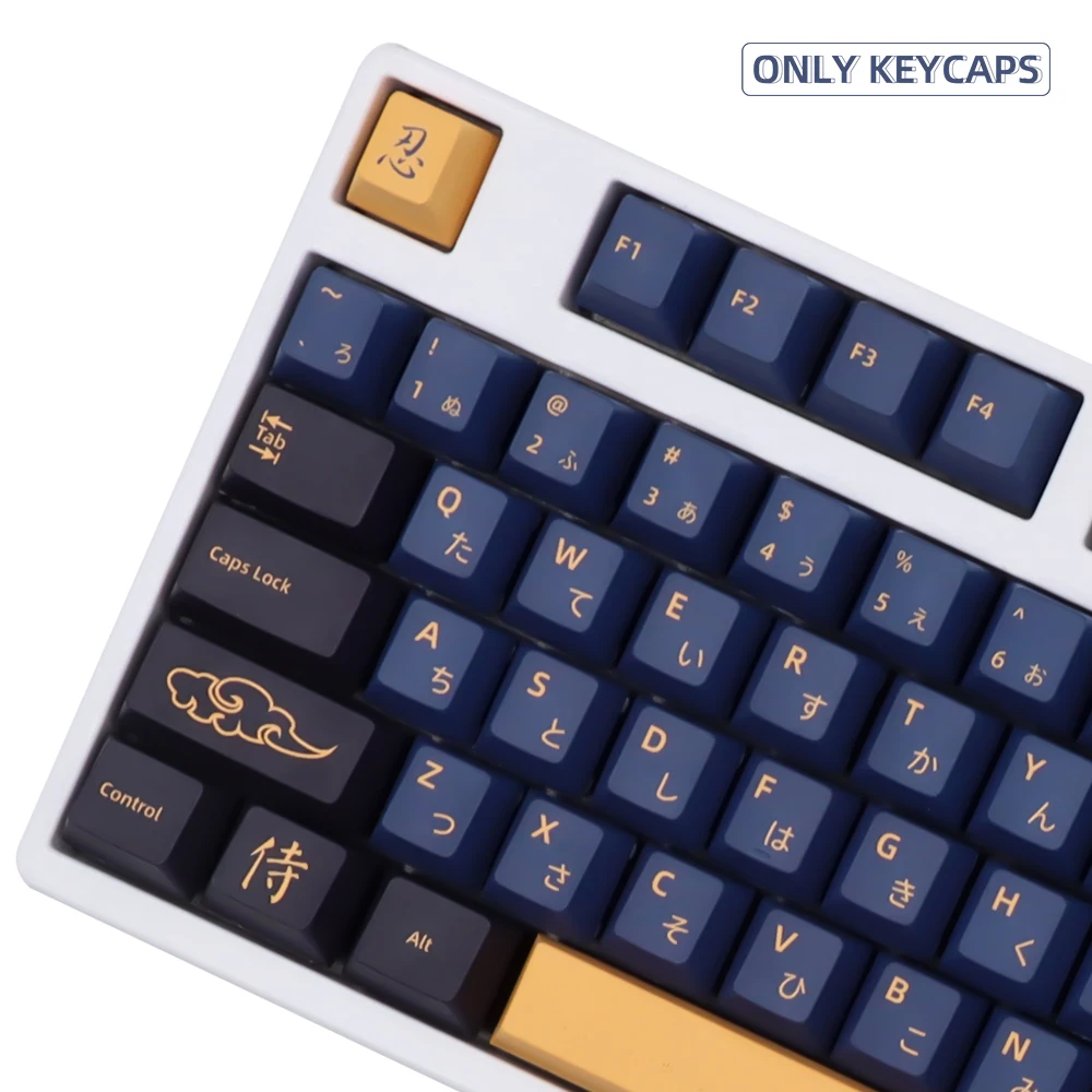 139-156-keys-set-blue-Samurai-PBT-keycap-Korean-German-Spanish-French ...