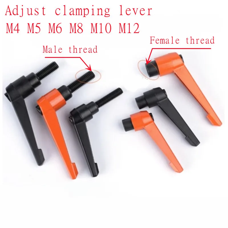 1pcs-M4-M5-M6-M8-M10-Clamping-Lever-Machinery-Adjustable-Handle ...
