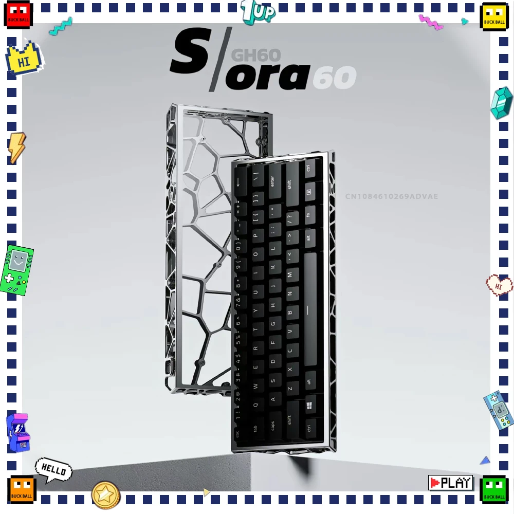 UR-Studio-Sora60-Mechanical-Keyboard-Shell-CNC-Aluminium-Alloy-Keyboard ...