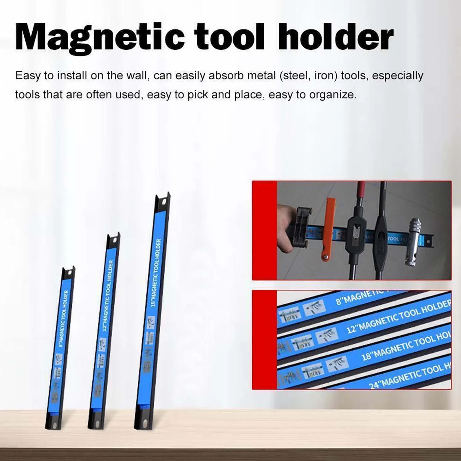 Magnetic-Tool-Holder-Heavy-Duty-Magnet-Tool-Bar-Strip-Rack-Long-Strip-Garage-Workshops-Hardware ...